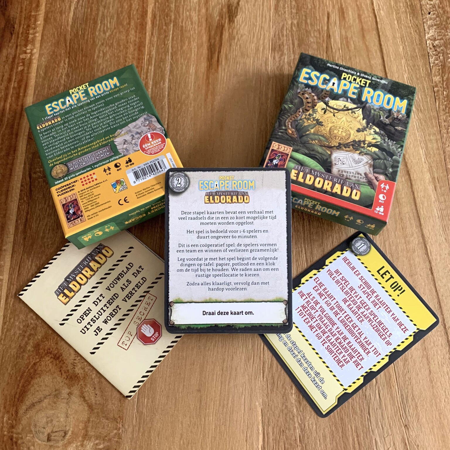POCKET ESCAPE ROOM – HET MYSTERIE VAN ELDORADO Review • Spellenbunker ...