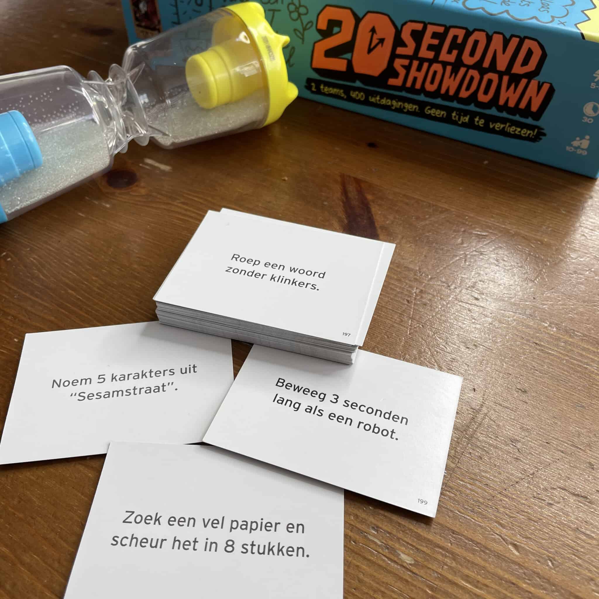 20 SECOND SHOWDOWN Review • Spellenbunker heeft alle info & videos • Bordspel door 999 Games